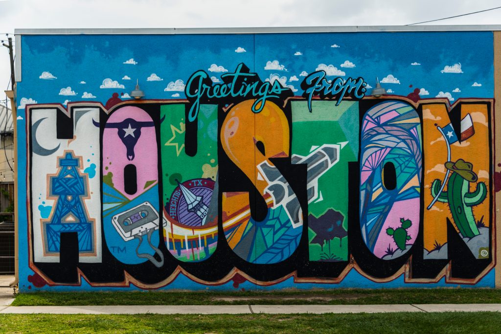 Greetings from Houston Mural at Gelazzi - Travel Report