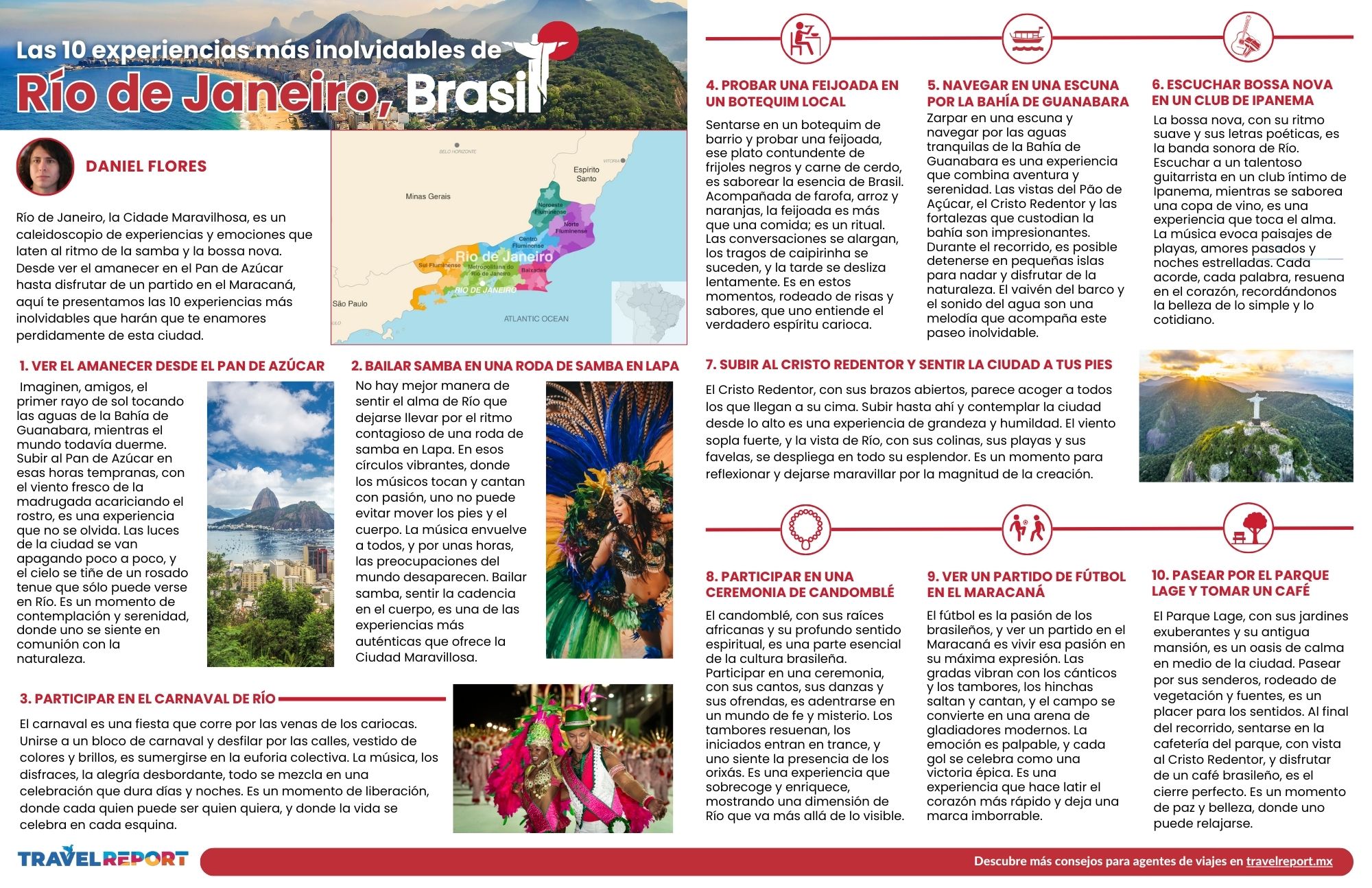 infografía top ten río de janeiro brasil - Travel Report