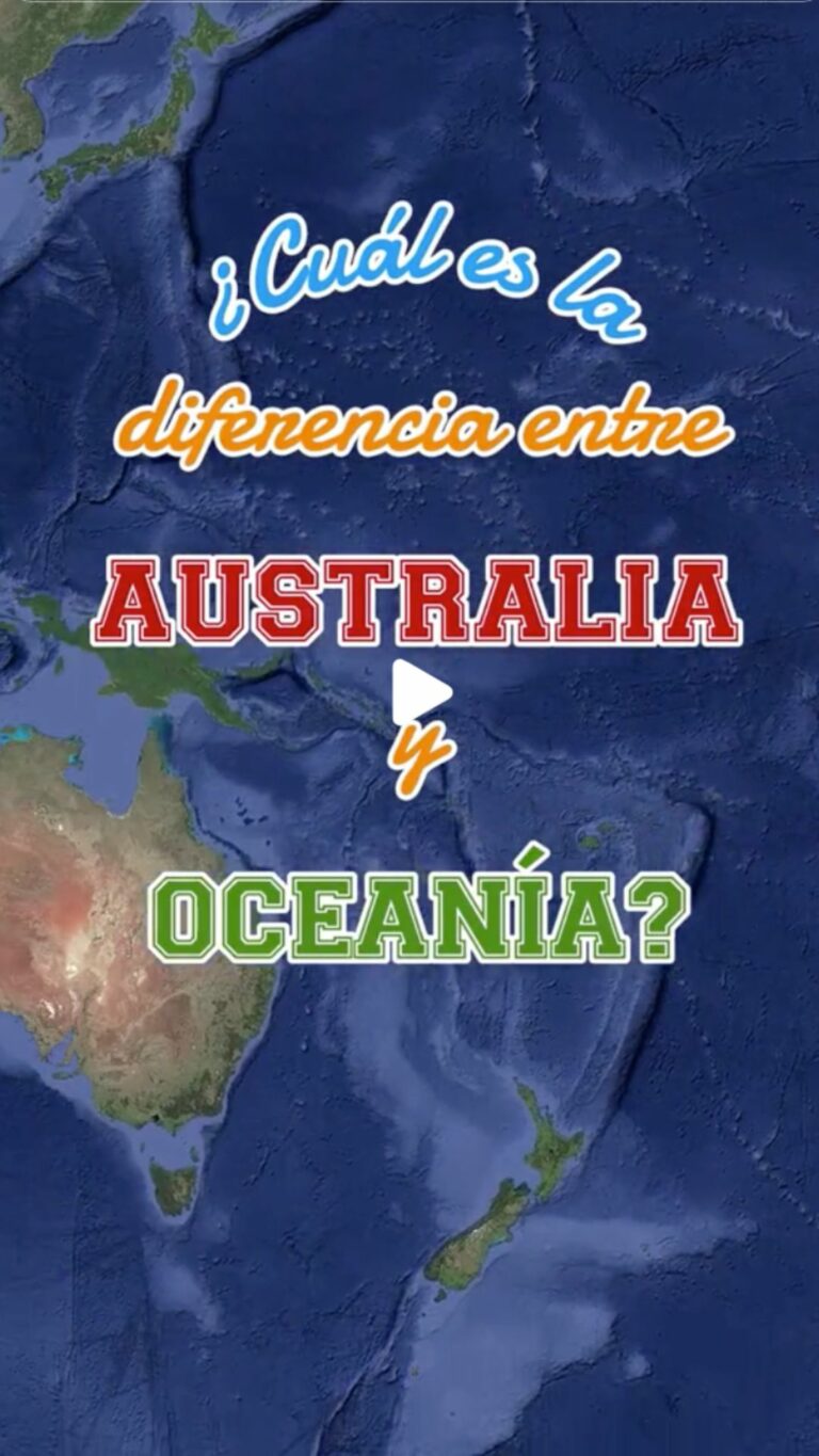 Diferencias entre Australia, el continente australiano y Oceanía